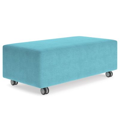 Showtime Straight Ottoman with Back - Modular Lounge | BFX Furniture