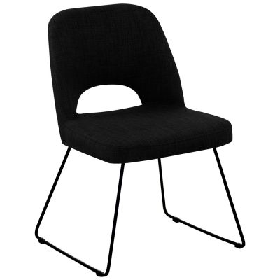 Buro Maxim Sled Base Stacking Chair Upholstered | BFX Furniture