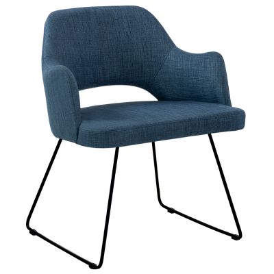 Raffles Fully Upholstered Sled Base Chair | BFX Furniture