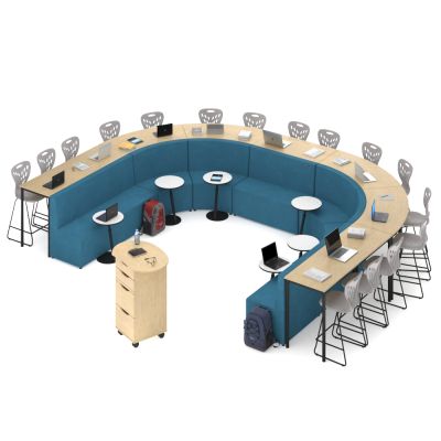 Cush Curve Table - 720mm Fixed Height| BFX Furniture