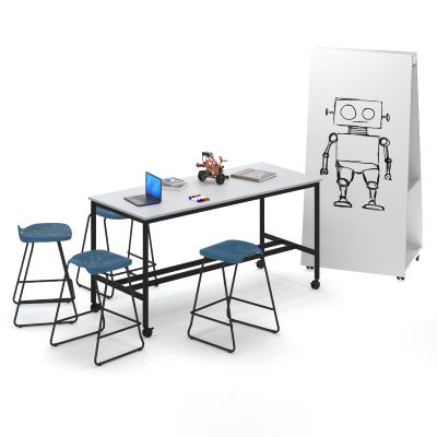 Dynami Lab Stool - High Back | BFX Furniture