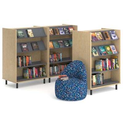 Marvel Library Mobile Double Shelf Unit