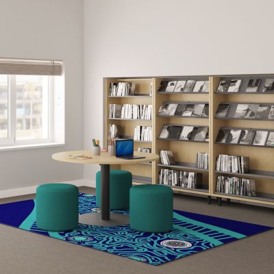 Marvel Library Mobile Double Shelf Unit