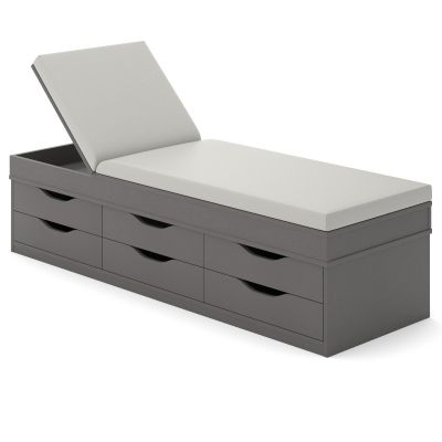 Sick Bay Bed with 4 Drawers - Melamine | BFX Furniture