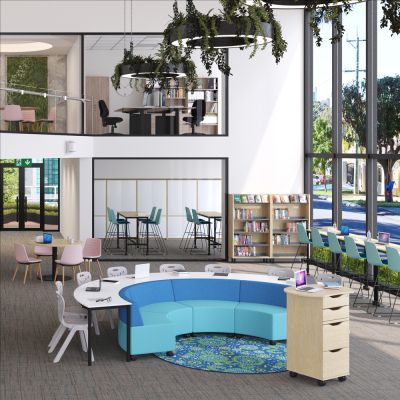 Kaboodle Doodle Teachers Station with Hinged Door | BFX Furniture