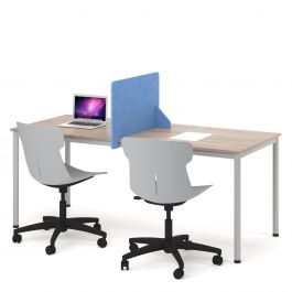 AudioArt Slide On Desk Divider with Supports| BFX Furniture