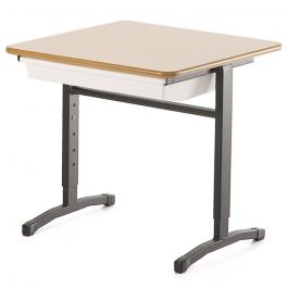 Adjustable Height Single Student Desk | BFX Furniture