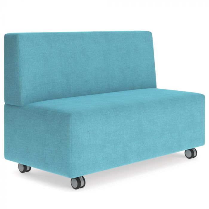 Showtime Straight Ottoman with Back - Modular Lounge | BFX Furniture