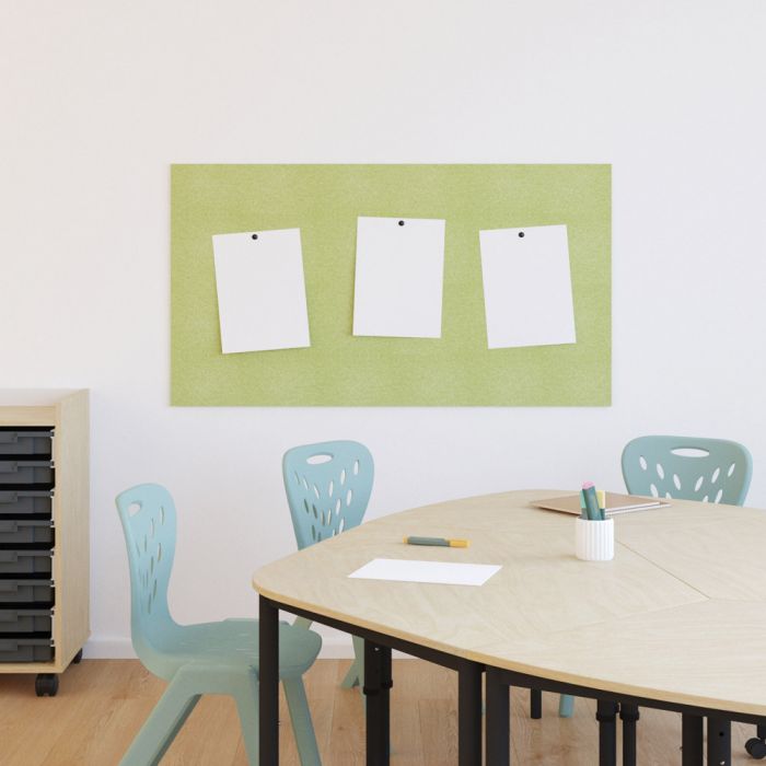 AudioArt Frameless Pinboard - Velcro Receptive Fabric - Peel & Stick