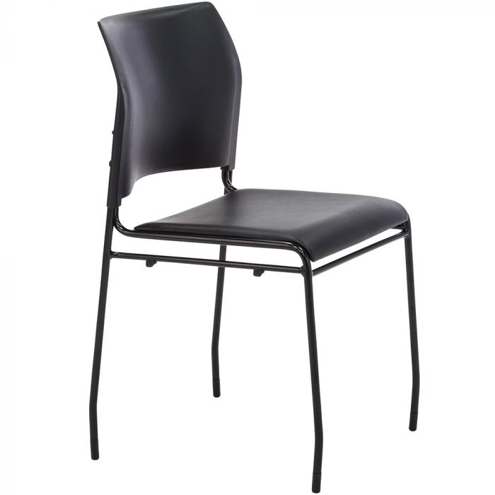 Buro Maxim 4 Leg Stacking Chair Upholstered | BFX Furniture