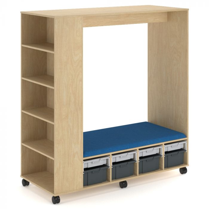 Plaza Straight Hub with Stash Storage | BFX Furniture