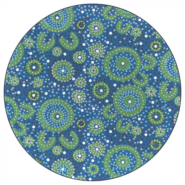 Yarning Circles Round Rug