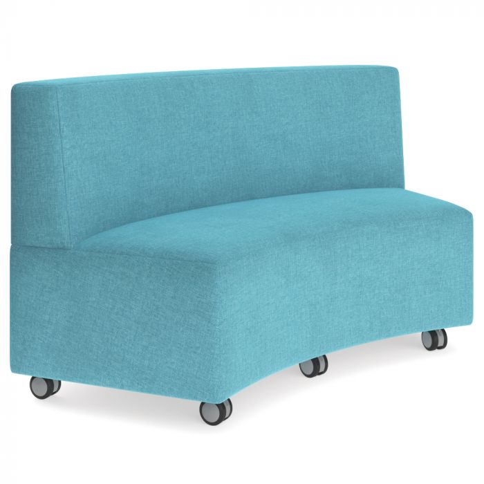 Showtime Large Curve Ottoman with Back - In Curved Modular Lounge | BFX ...