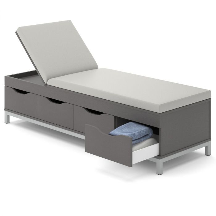 Sick Bay Bed with 4 Drawers - Melamine | BFX Furniture