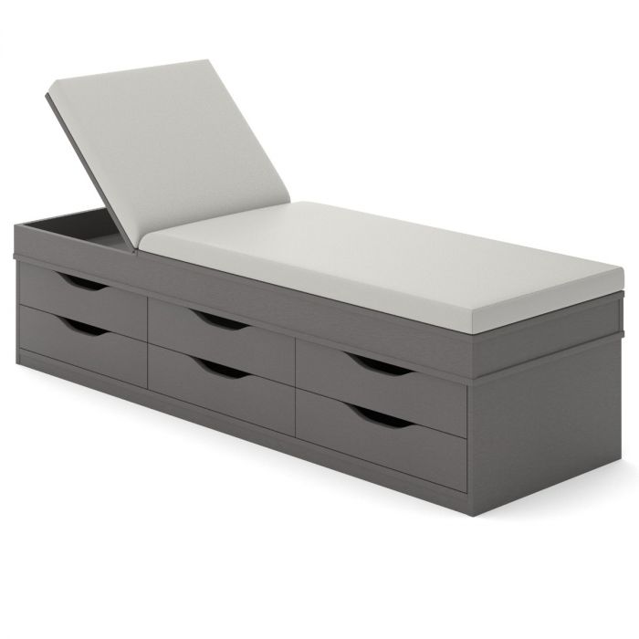 Sick Bay Bed with 6 Drawers - Melamine | BFX Furniture