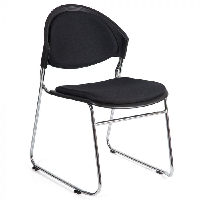 Strata Sled Base Stacking Chair Upholstered | BFX Furniture