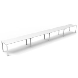 Deluxe Infinity Profile Leg Single Sided Workstation - Four Person ...