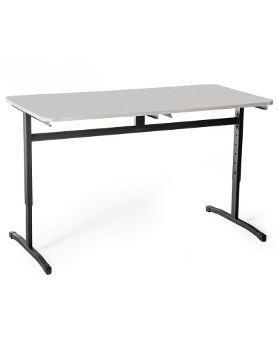 Adjustable Height Double Student Desk | BFX Furniture